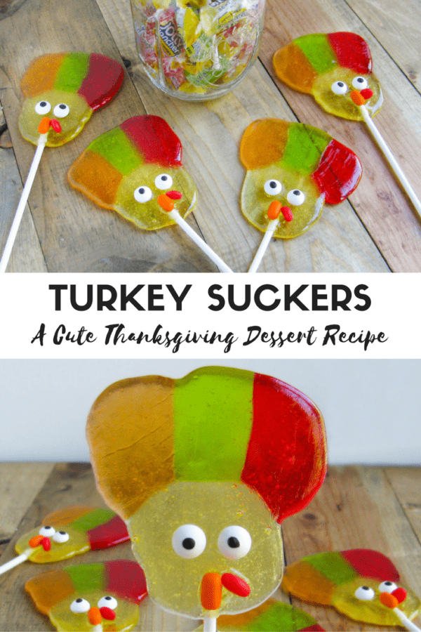 Turkey Shaped Lollipops (Easy Recipe!)