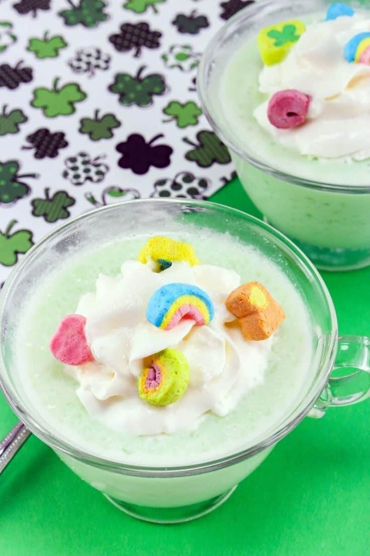 St. Patrick's Day Frozen Hot Chocolate