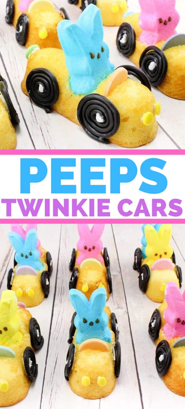 Peeps Twinkie Car Easter Treats (Easy No-Bake Recipe)