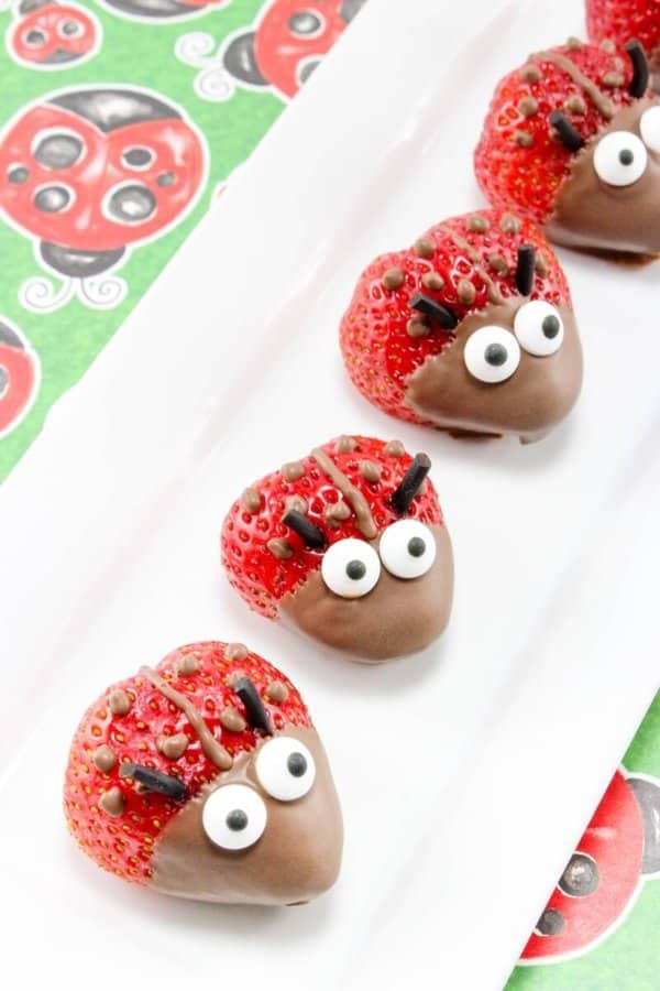 Strawberry Ladybugs Recipe (Fun & Easy Kids Snack)