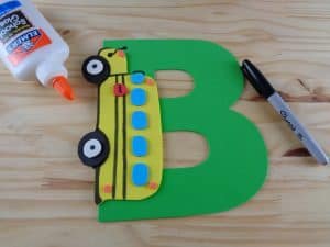 Letter B Craft With Printable – B is For Bus – Letter of the Week