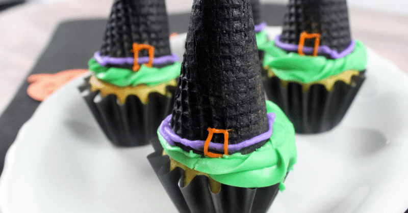 Easy Halloween Witch Hat Cupcakes Recipe