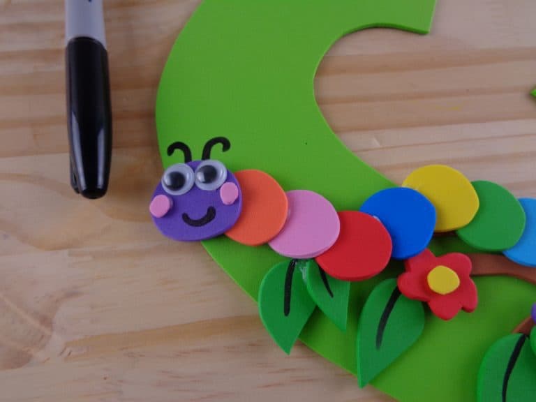Letter C Craft With Printable – C is For Caterpillar