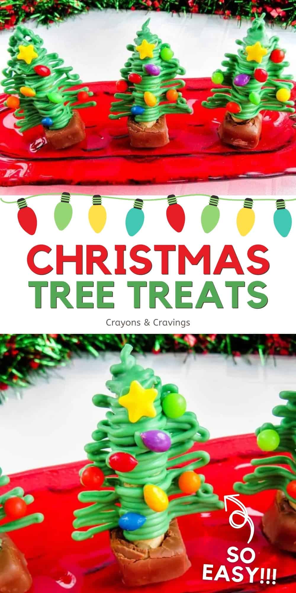 Christmas Tree Dessert Treats (Easy No Bake Recipe)