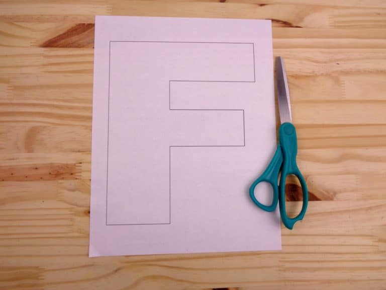 Letter F Craft with Printable - F is for Fire - Letter of the Week