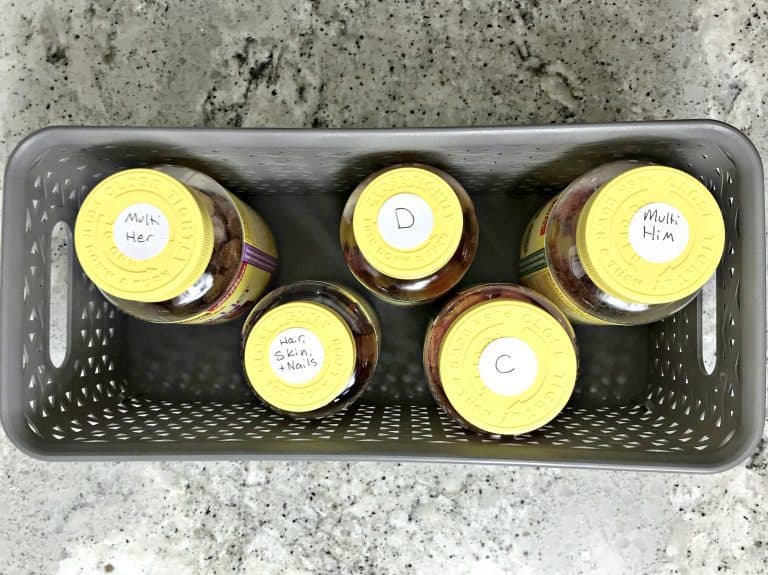 Vitamin Organization Tips + a Free Vitamin Schedule Printable