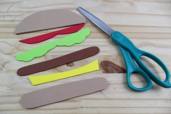 Letter H Craft With Printable – H is For Hamburger