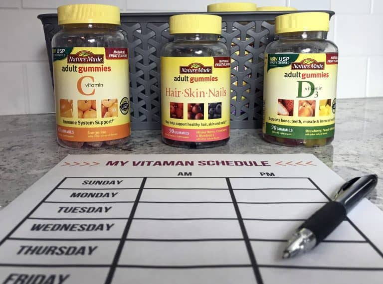 Vitamin Organization Tips + a Free Vitamin Schedule Printable