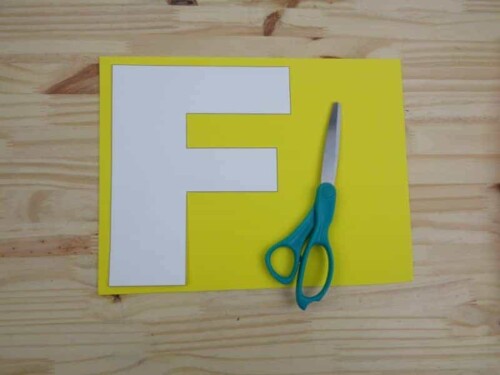 Letter F Craft with Printable - F is for Fire - Letter of the Week