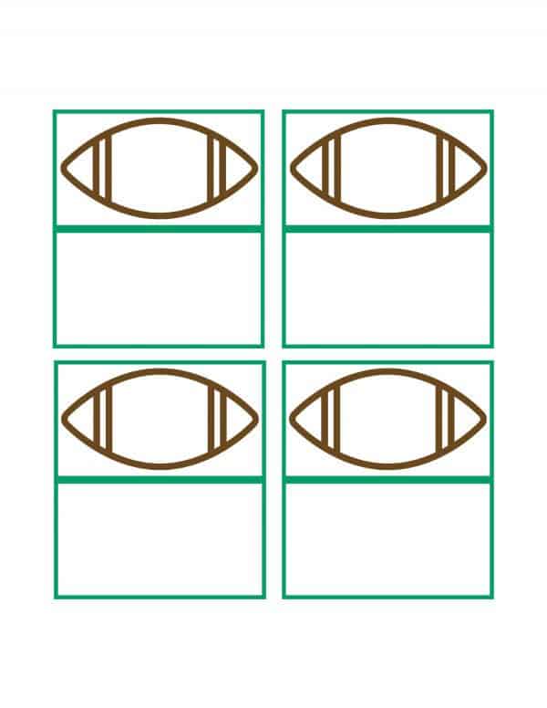 Football Themed Party Spread & Printables for The Big Game