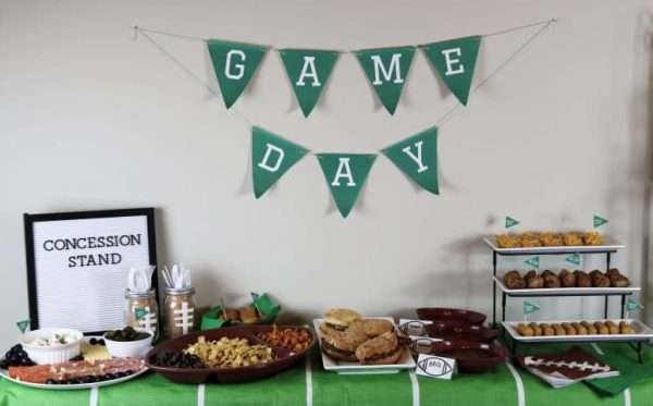 Football Themed Party Spread & Printables for The Big Game