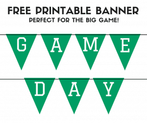 Football Themed Party Spread & Printables for The Big Game