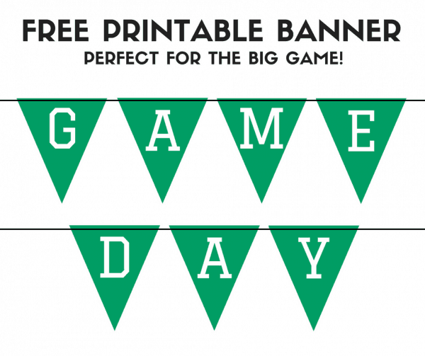 Football Themed Party Spread & Printables for The Big Game