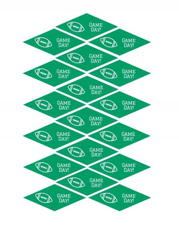 Football Themed Party Spread & Printables for The Big Game