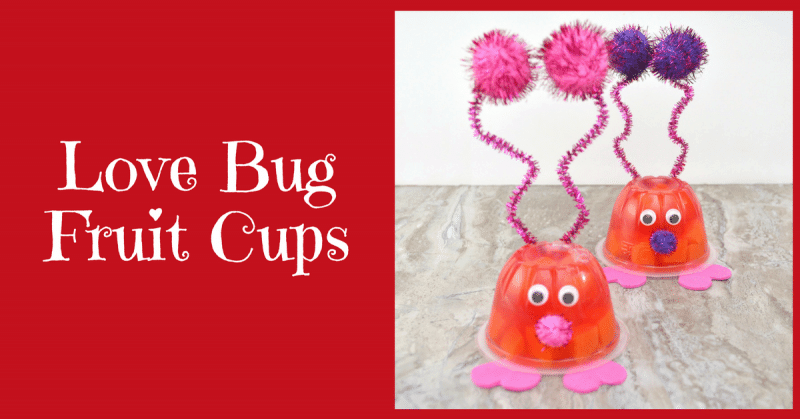 Love Bug Valentine Fruit Cups for Kids