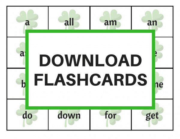 St. Patrick's Day Bingo with Sight Words Free Printable