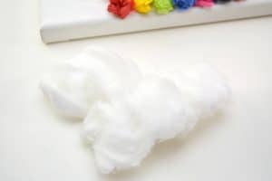 Rainbow Canvas Tissue Paper Craft for Kids