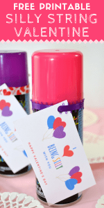 Silly String Valentines for Kids with FREE Printable Labels