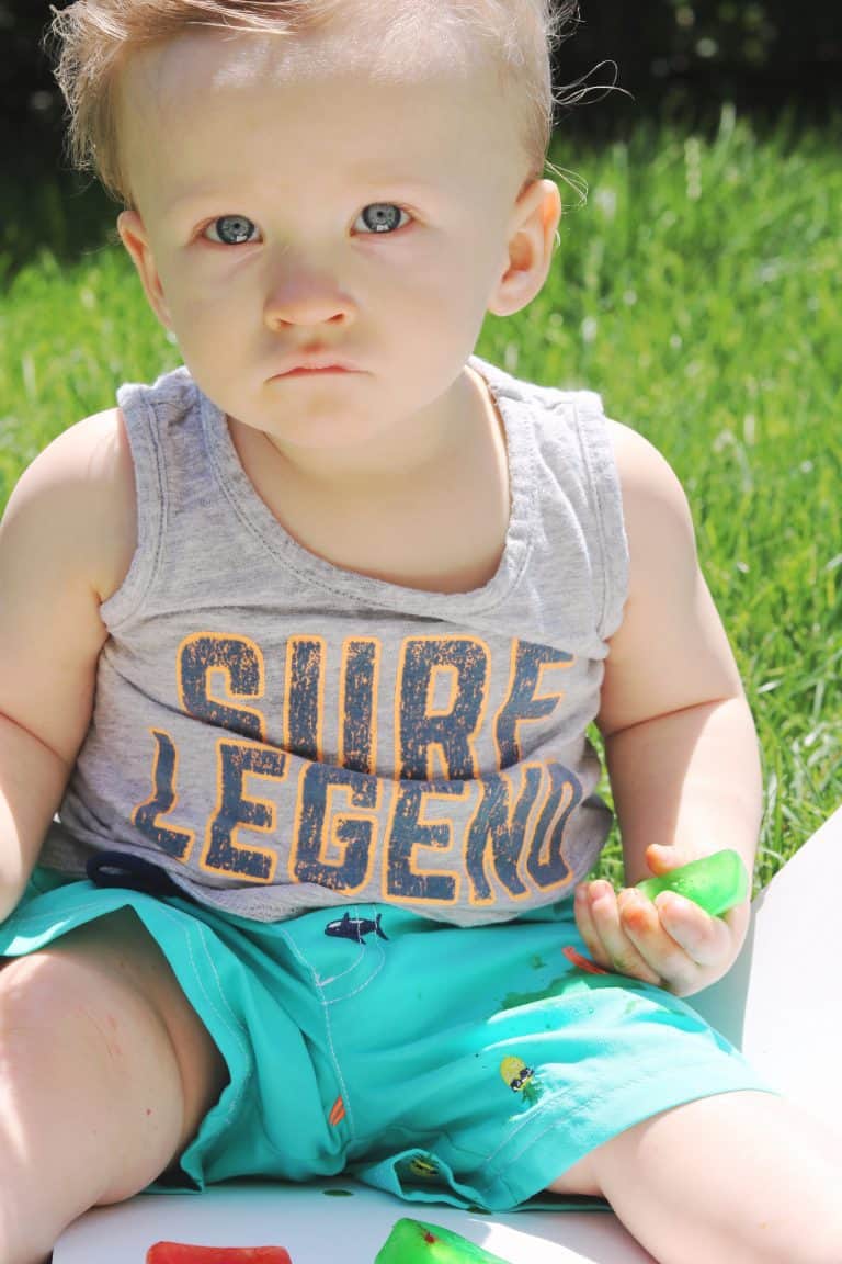 Colored Ice Play - Easy Summer Sensory Activity for Baby