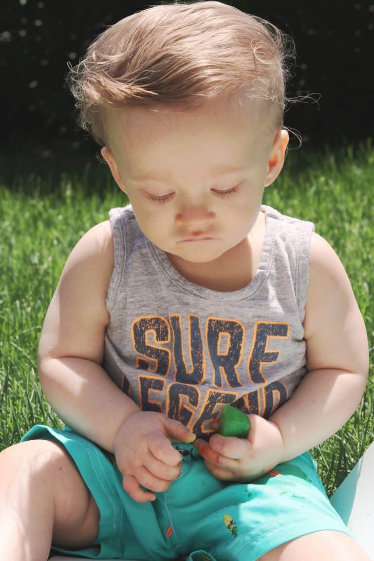 Colored Ice Play - Easy Summer Sensory Activity for Baby