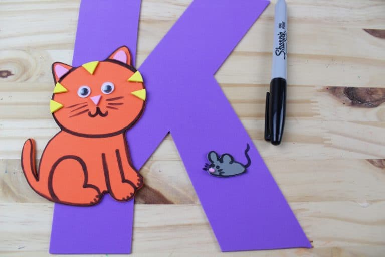 Letter K Craft With Printable – K is For Kitten