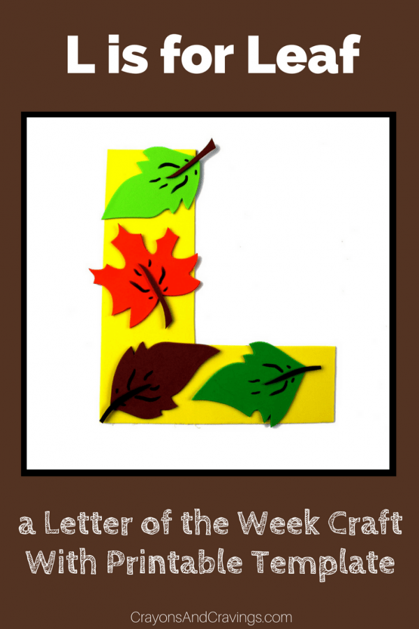 Letter L Craft With Printable – L is For Leaf