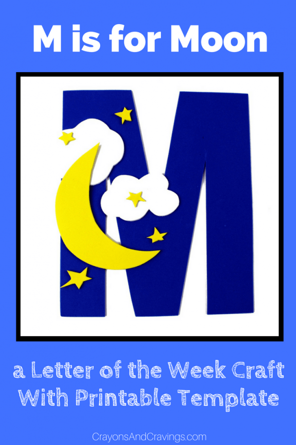 Letter M Craft With Printable – M is For Moon