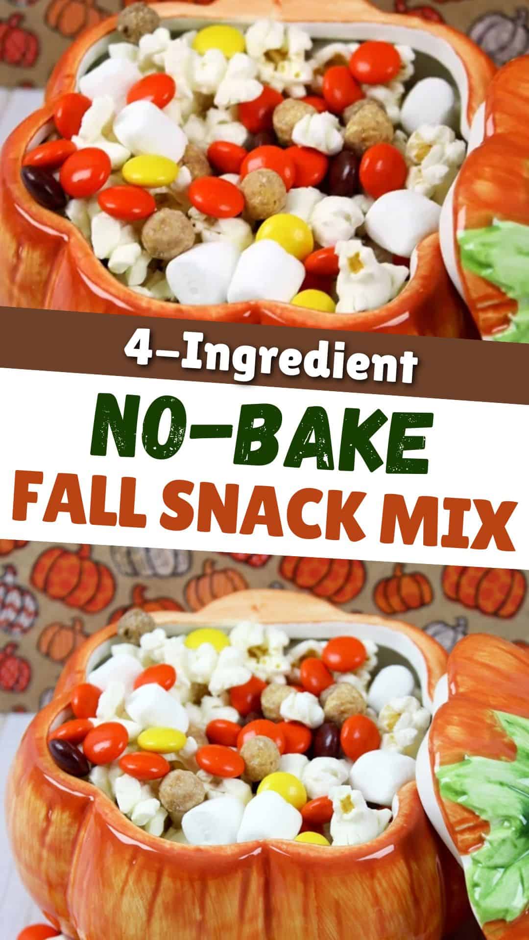 Easy Fall Snack Mix (No Bake, 4-Ingredient Recipe)