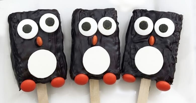 Penguin Rice Krispie Treats