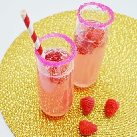 Raspberry Lemonade Mimosa Recipe