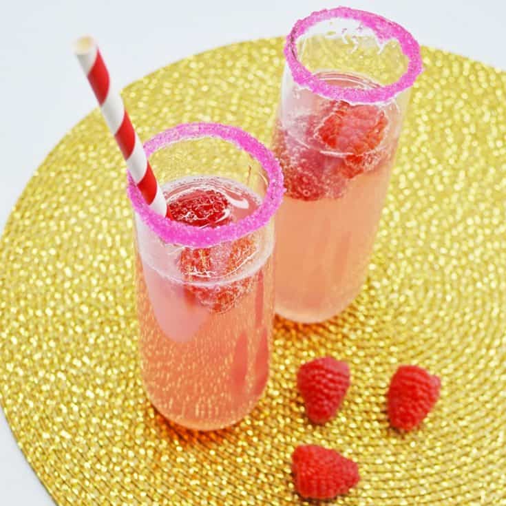 Raspberry Lemonade Mimosa Recipe