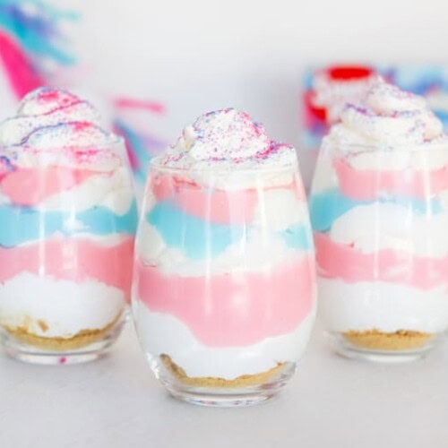 Easy Unicorn Pudding Parfatis