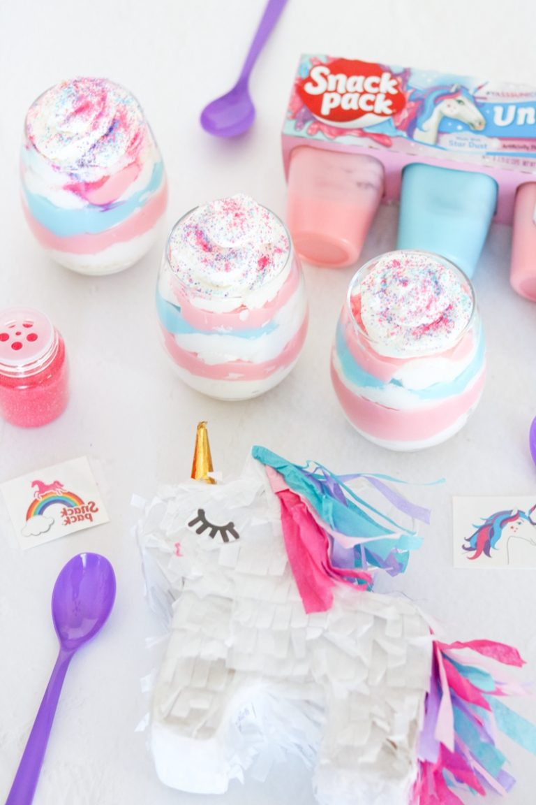 Easy Unicorn Pudding Parfatis