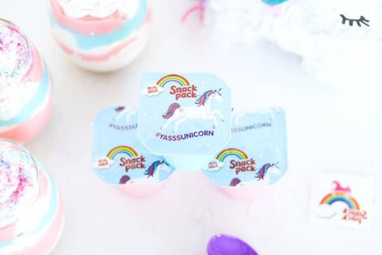 Easy Unicorn Pudding Parfatis