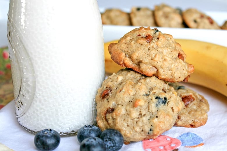 Banana Blueberry Breakfast Cookie Recipe