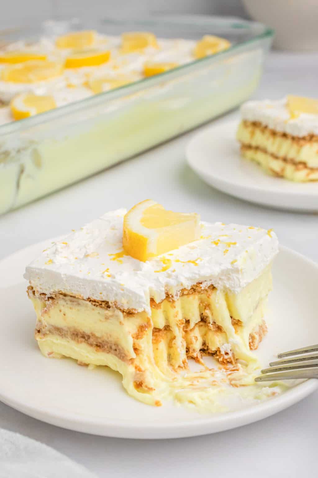Lemon Icebox Cake (Easy 4-Ingredient Lemon Dessert Recipe)
