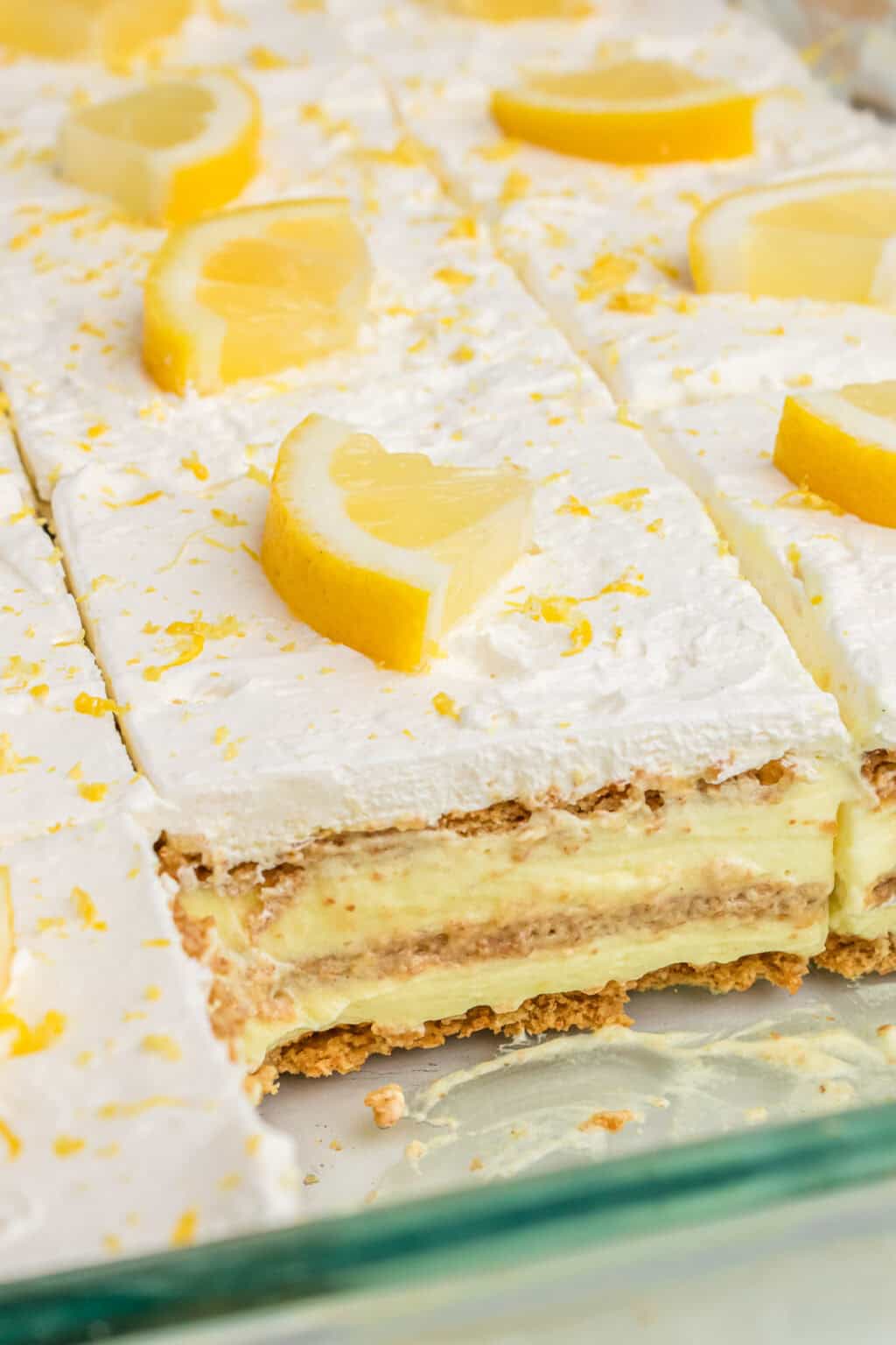 Lemon Icebox Cake (Easy 4-Ingredient Lemon Dessert Recipe)