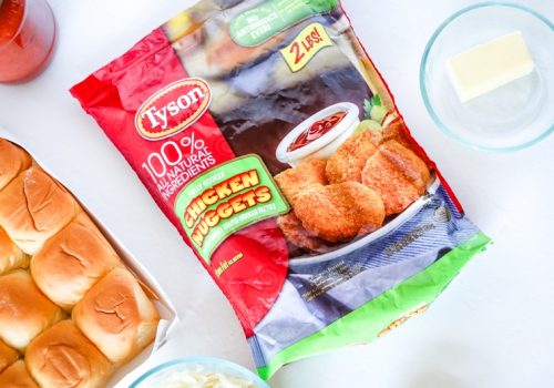 Chicken Parm Sliders with Chicken Nuggets (Easy Recipe!)