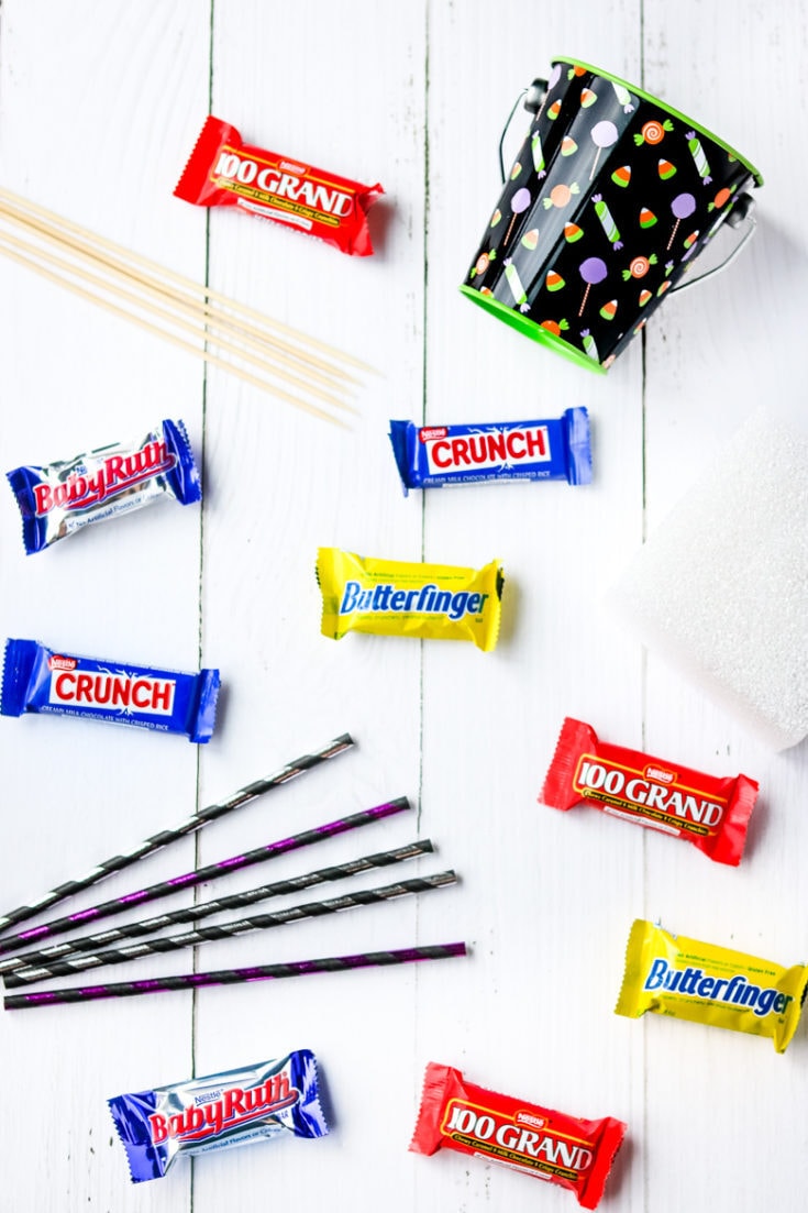 Candy Bouquet - Easy Halloween Gift Idea