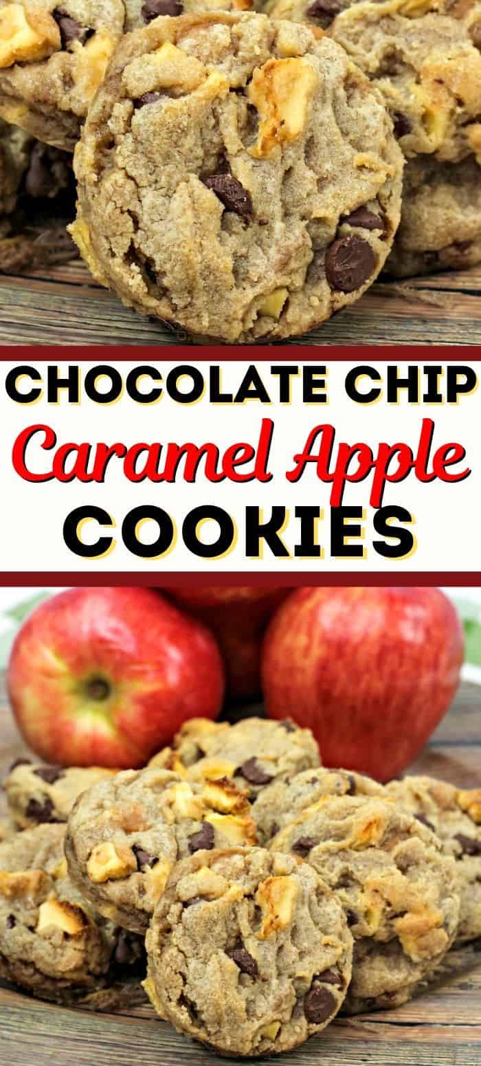 Caramel Apple Cookies Recipe with Chocolate Chips