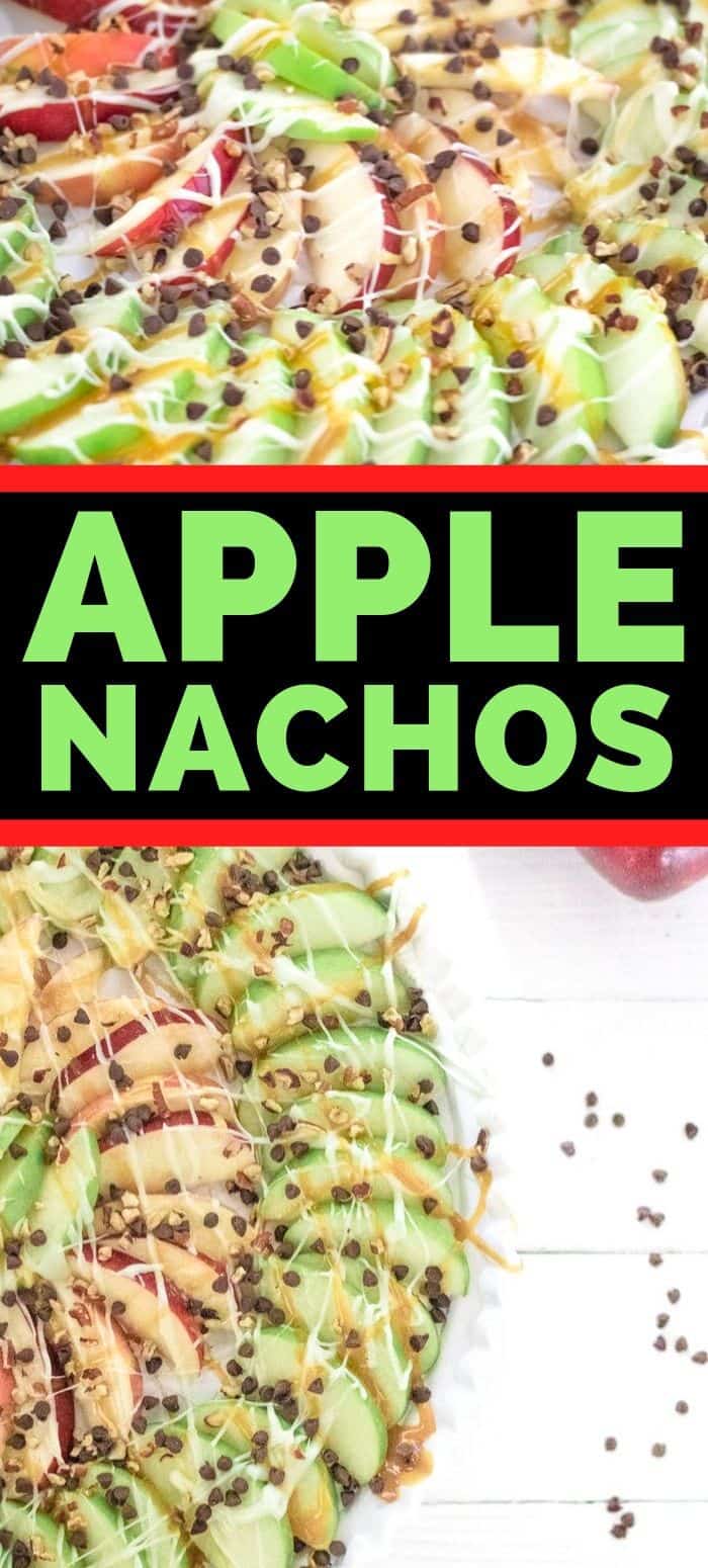 Apple Nachos Recipe (10 Minute Caramel Apple Snack)