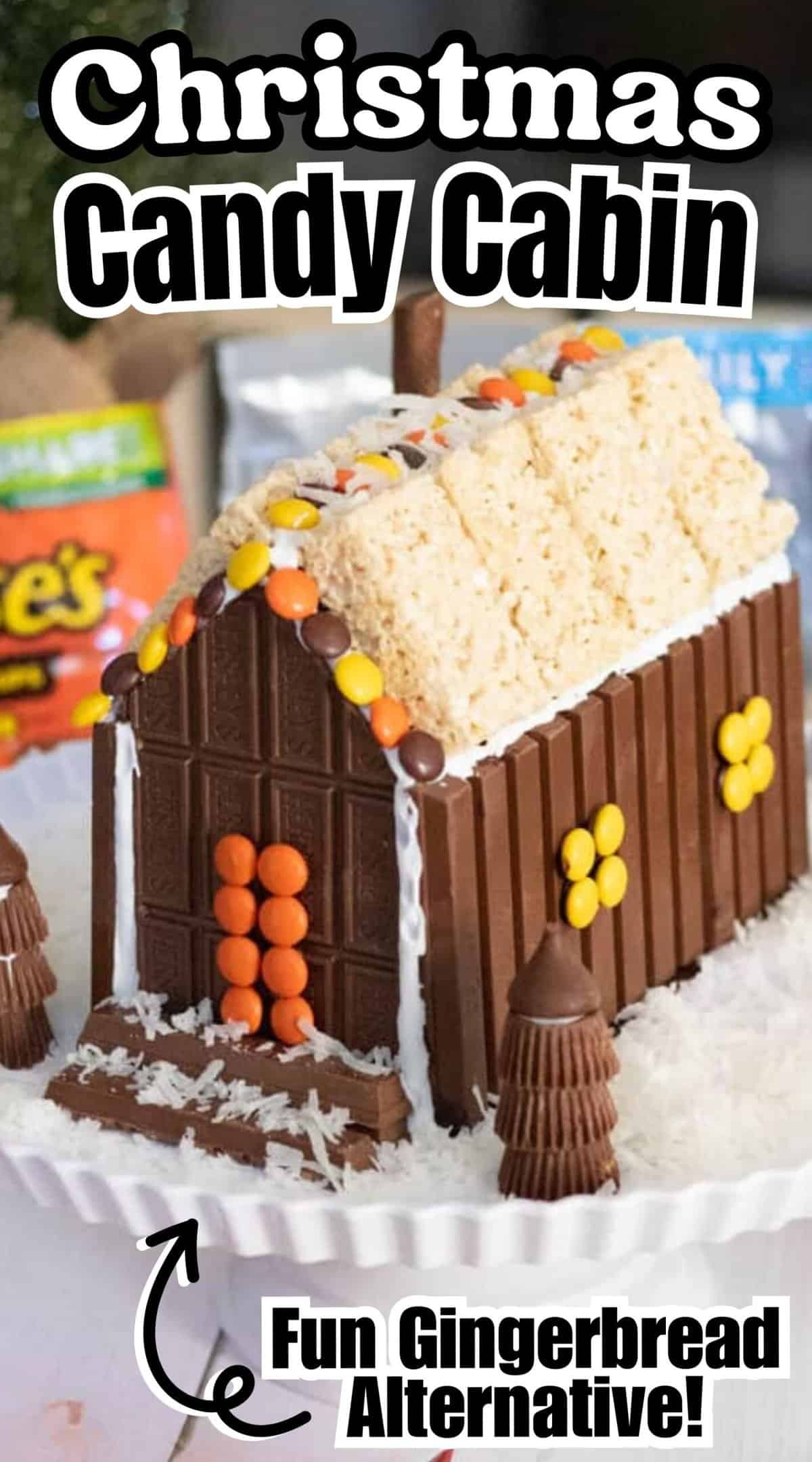 Christmas Candy House (Fun Gingerbread House Alternative)