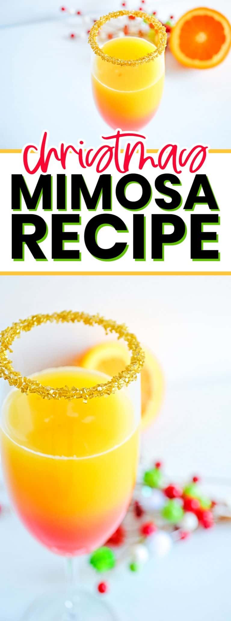 Easy Christmas Mimosa Recipe