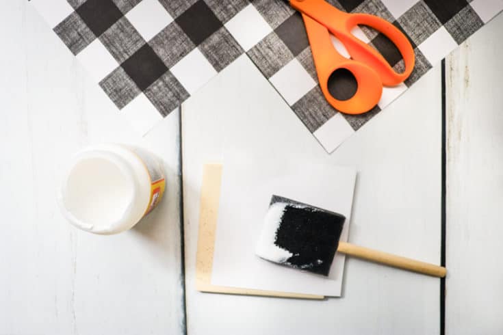 Buffalo Check DIY Tile Coasters