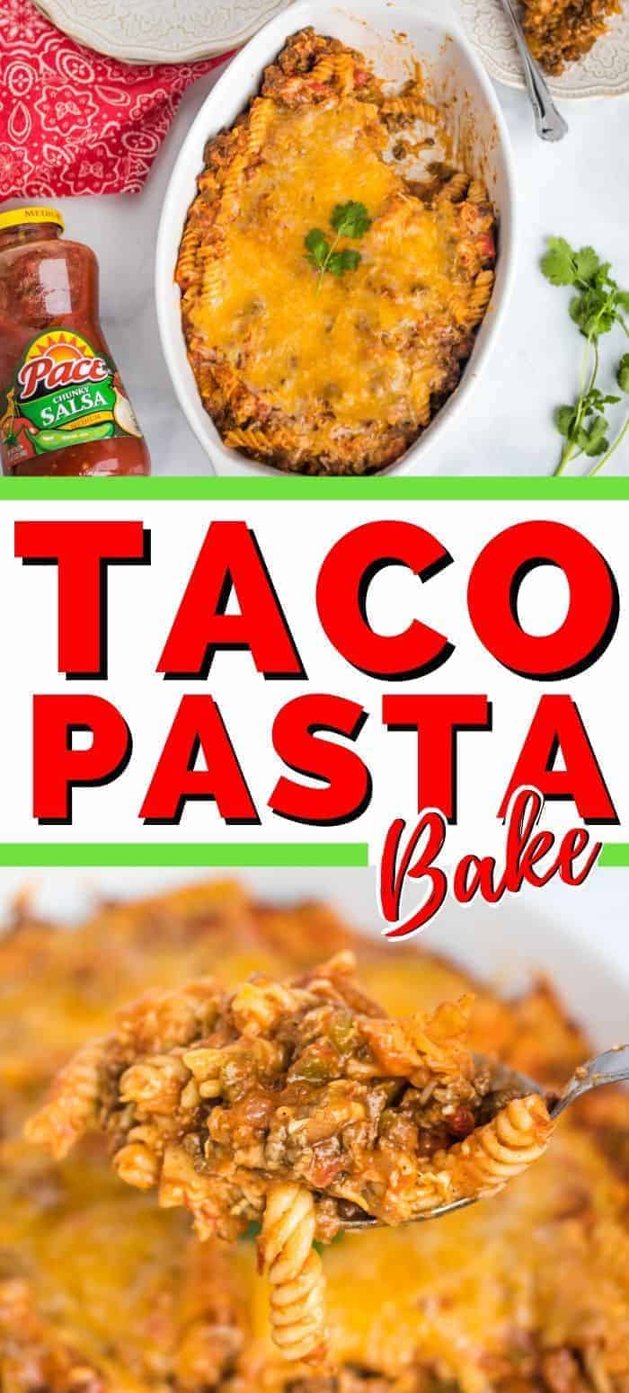Easy Cheesy Taco Pasta Bake