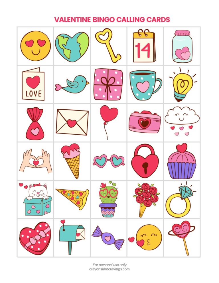 Valentine's Day Bingo - FREE Printable Bingo Cards