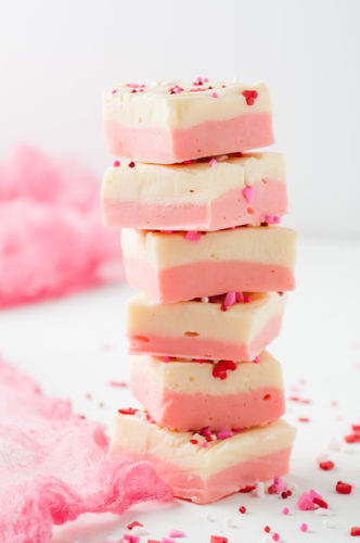 Valentine's Day Fudge (Easy Recipe!)