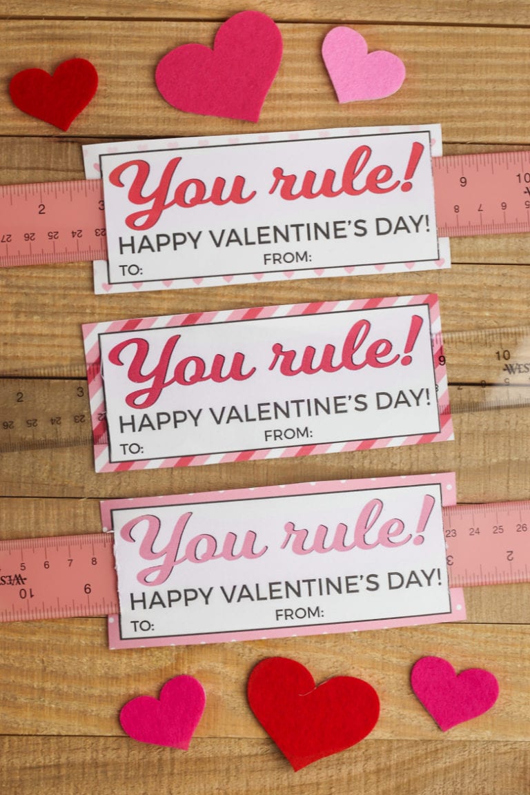 You Rule Valentine with Free Printable (Great for Classrooms!)