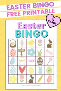 Free Printable Easter Bingo Game Cards for Kids