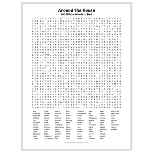 25+ FREE Printable Word Searches